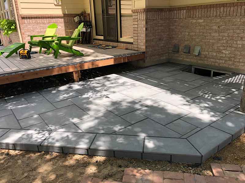 Blue outdoor tile in Longmont – Scott Rogers Custom Stone in Longmont, CO